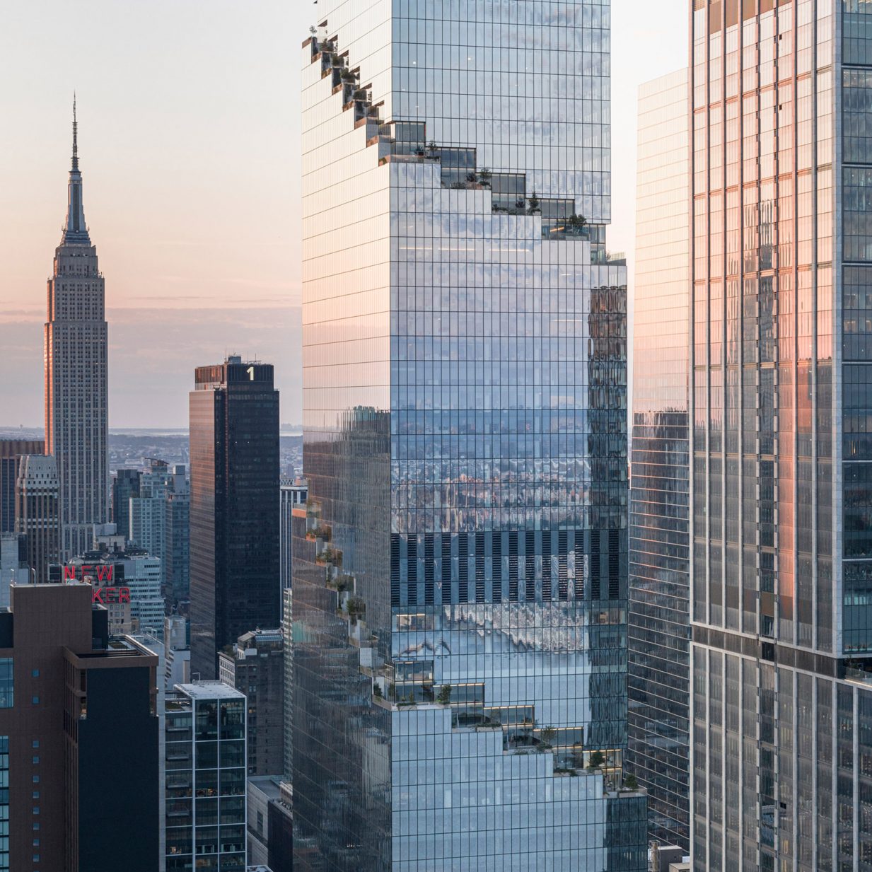 BIG releases images of completed skyscraper exteriors along High Line ...